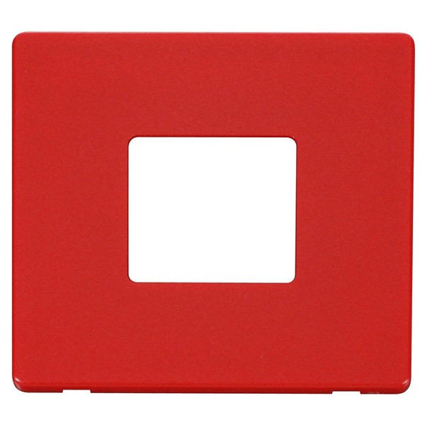 Click Definity Red 1 Gang 2 Aperture Unfurnished MiniGrid Cover Plate ...