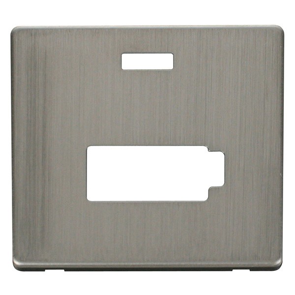 Click Definity Stainless Steel 13A Lockable Fused Connection Unit with ...