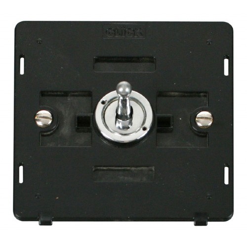 Click Definity Black 1 Gang 10AX Intermediate Toggle Switch Insert with ...