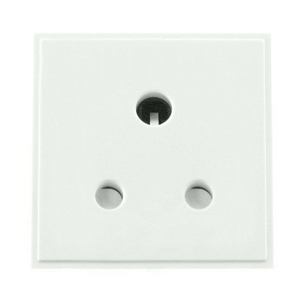 Click New Media MM038WH 5A Round Pin Socket Outlet in White at UK ...