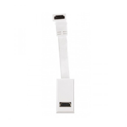 Click New Media Polar White HDMI V2.0 Module with Fly-Lead | UKES