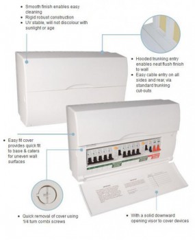 BG Electrical Nexus 10 Way 17th Edition Dual RCD Consumer Unit | UKES