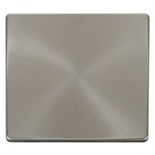 Click Definity Flat Plate Screwless 1 Gang Black Blank Plate Insert ...