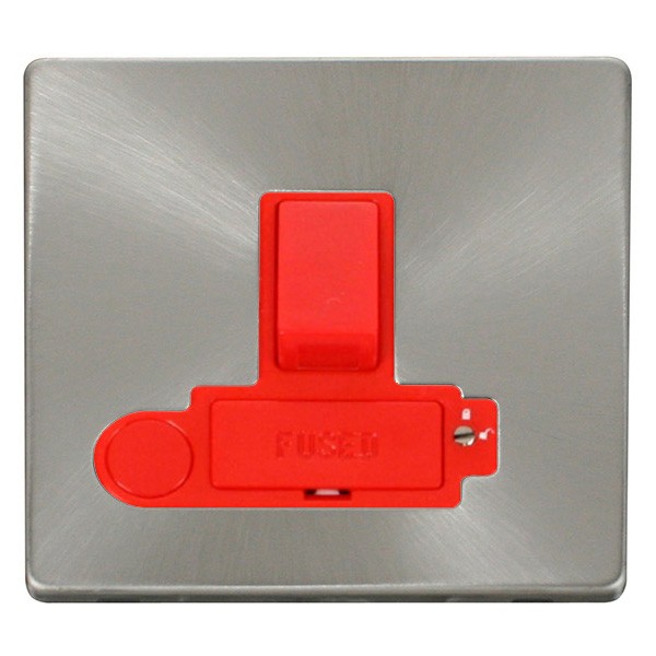 Click Definity Flat Plate Screwless 3A Double Pole Switched Fused ...