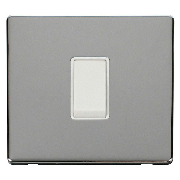 Click Definity Flat Plate Screwless 10AX 1 Gang Intermediate Polar ...