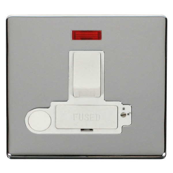 Click Definity Flat Plate Screwless Lockable 13A Switched Fused ...