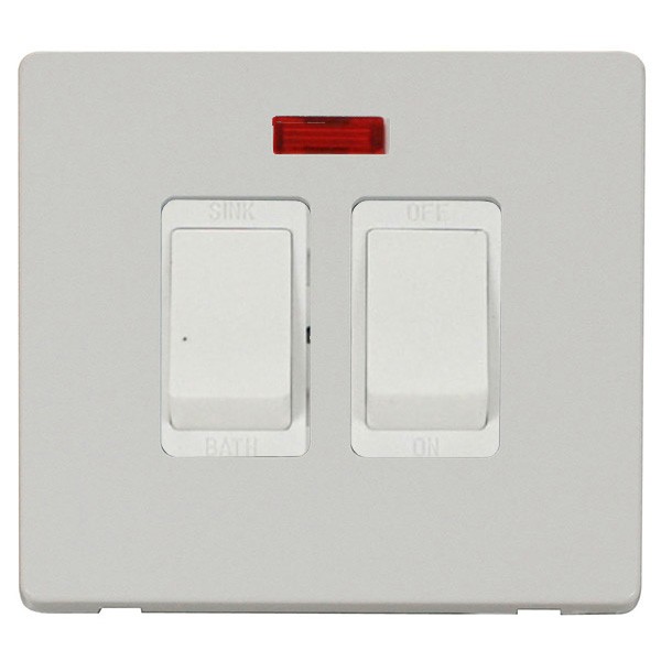 Click Definity Flat Plate Screwless 20A Polar White Sink and Bath ...