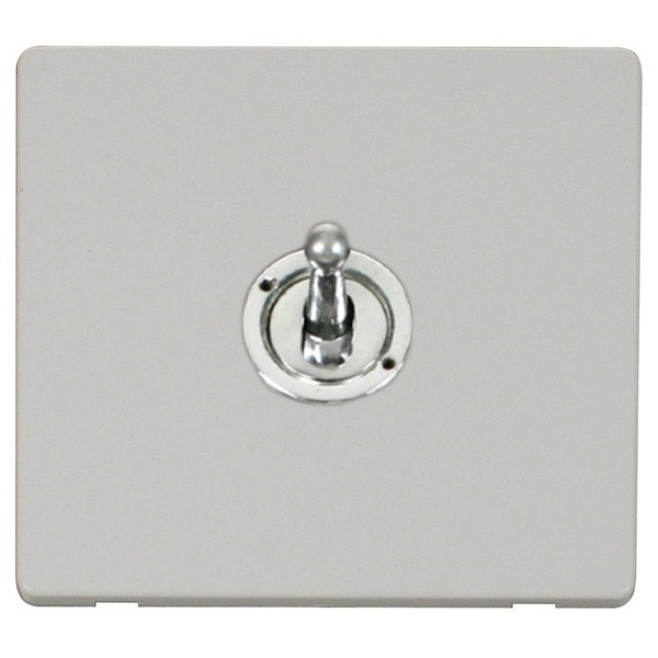 Click Definity Flat Plate Screwless 10AX 1 Gang Polished Chrome ...