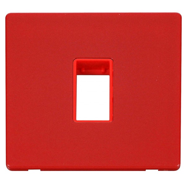 Click Definity Flat Plate Screwless Red Single Plate Single Aperture ...