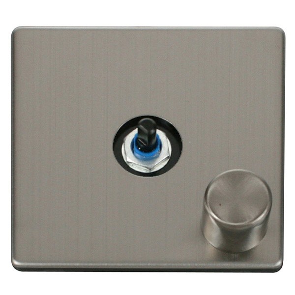 Click Definity Flat Plate Screwless 1 Gang 2 Way 400W Dimmer Switch ...