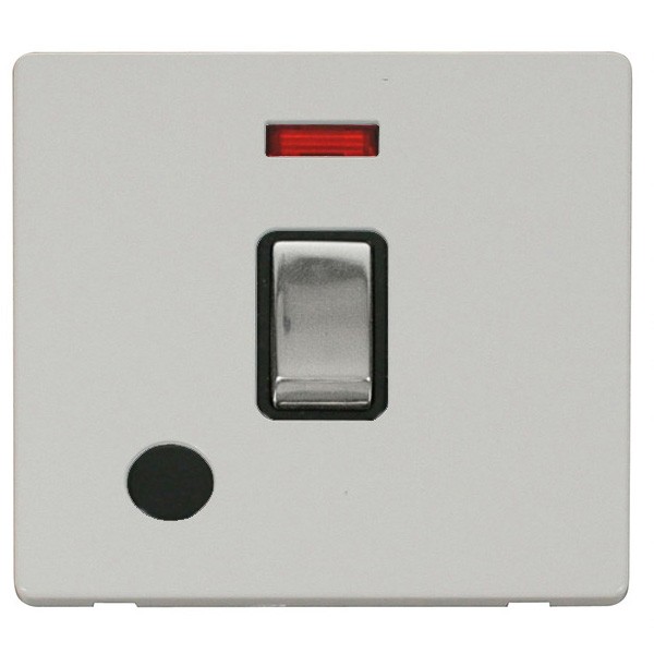 Click Definity Flat Plate Screwless 20A Double Pole Ingot Switch with ...