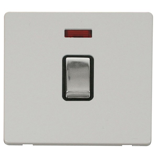 Click Definity Flat Plate Screwless 20A Double Pole Ingot Switch with ...