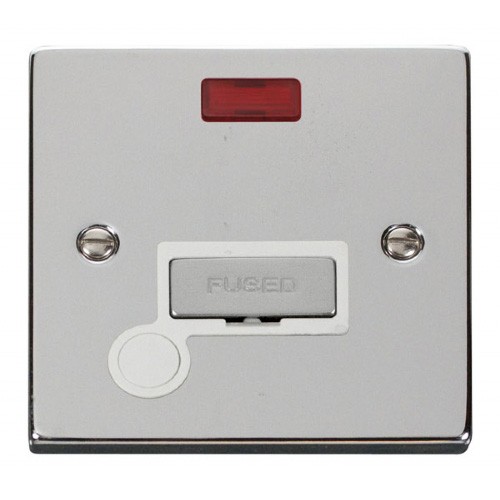 Click Deco Victorian Polished Chrome 13A Ingot Fused Connection Unit ...