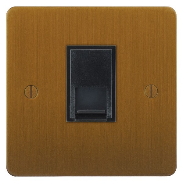 Focus SB Ambassador ABA24.1B 1 gang master telephone socket in Bronze ...