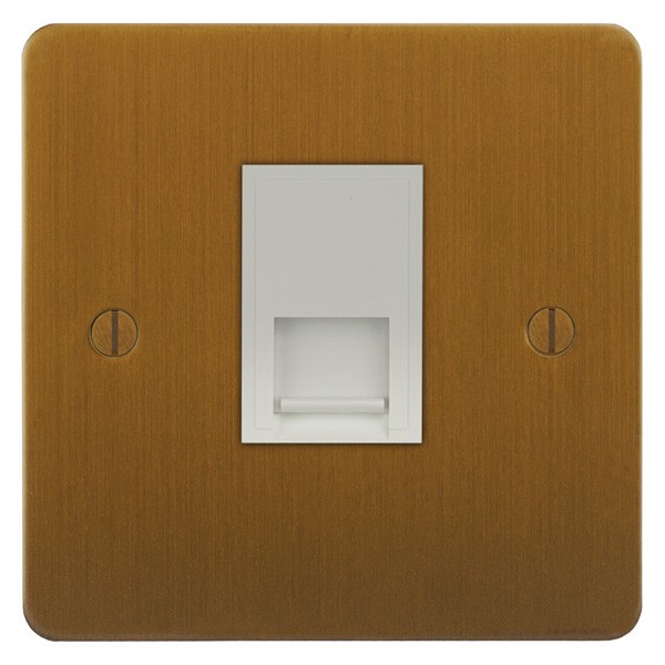 Focus SB Ambassador ABA24.1W 1 gang master telephone socket in Bronze ...
