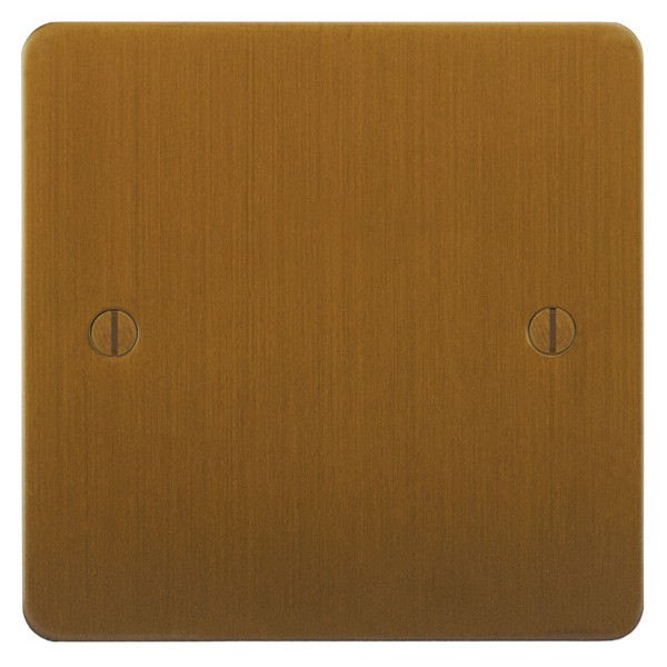 Focus SB Ambassador ABA37.1 single blank plate in Bronze Antique | UKES