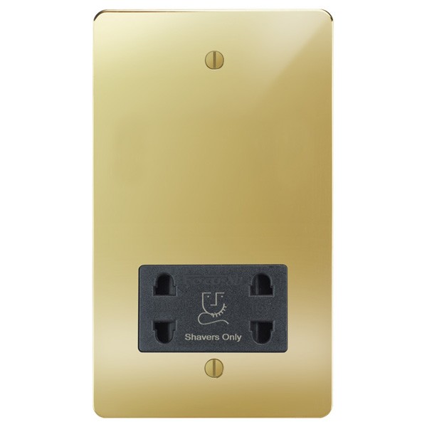 Focus SB Ambassador APB36.1B shaver socket (110/240V) in Polished Brass ...