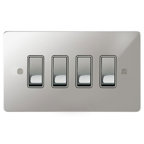 Focus SB Ambassador APC11.4W 4 gang 20 amp 2 way rocker switch in ...