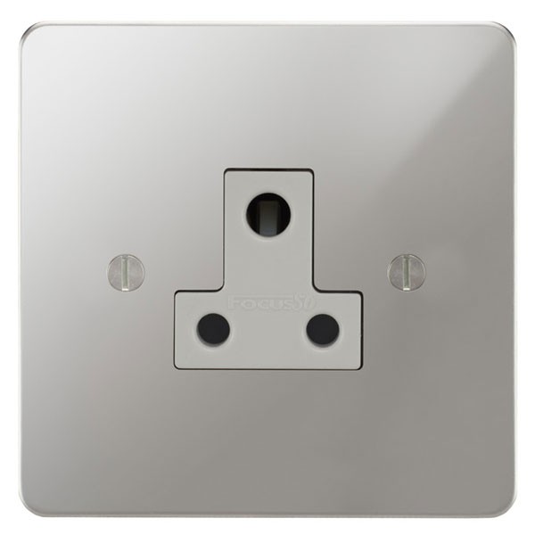 Focus SB Ambassador APC20.1W 1 gang 5 amp unswitched socket in Polished ...