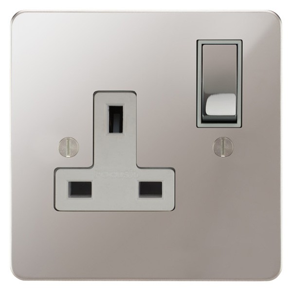 Focus SB Ambassador APS18.1W 1 gang 13 amp switched socket in Polished ...