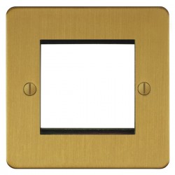 Focus SB Ambassador Satin Brass Modular Faceplates at UKES