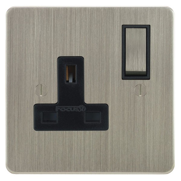Focus SB Ambassador ASN18.1B 1 gang 13 amp switched socket in Satin ...