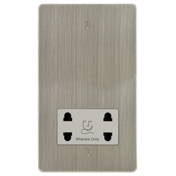 Focus SB Ambassador ASN36.1W shaver socket (110/240V) in Satin Nickel ...