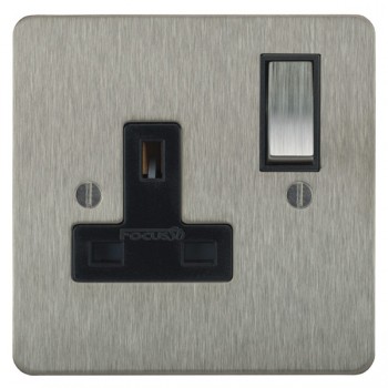 Focus SB Ambassador ASS18.1B 1 gang 13 amp switched socket in Satin ...