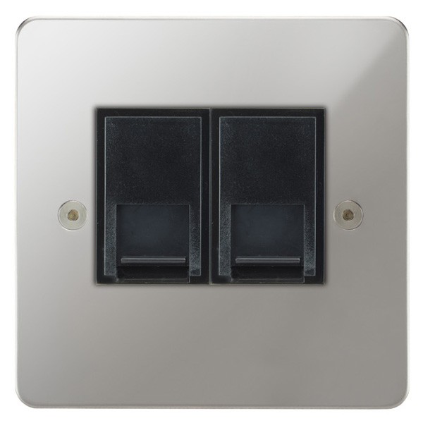 Focus SB Horizon HPC24.2B 2 gang master telephone socket in Polished ...