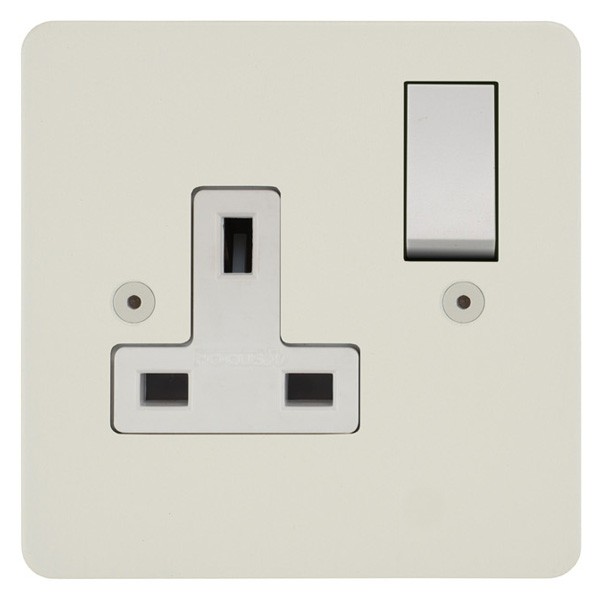 Focus SB Horizon HPW17.1W 1 gang 13 amp switched socket in Primed White ...