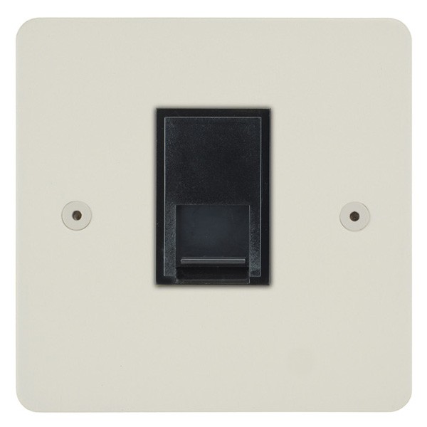 Focus SB Horizon HPW25.1B 1 gang slave telephone socket in Primed White ...