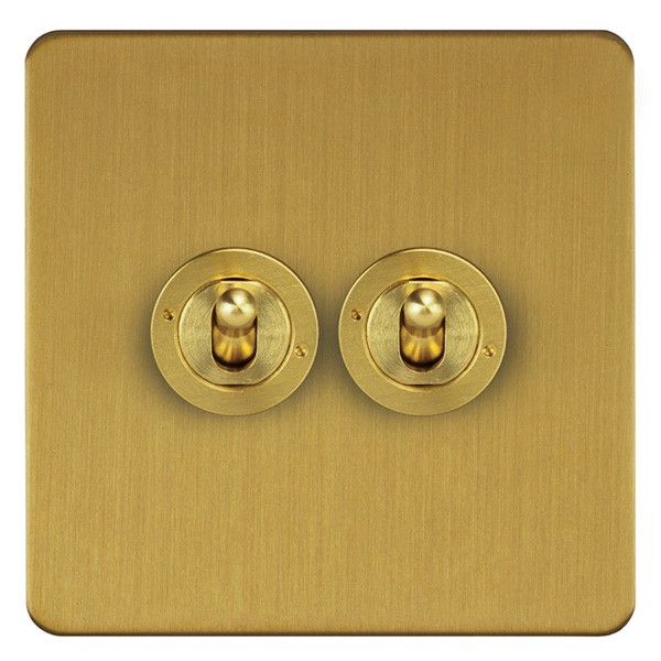 Focus SB Horizon HSB14.2 2 gang 20 amp 2 way toggle switch in Satin ...