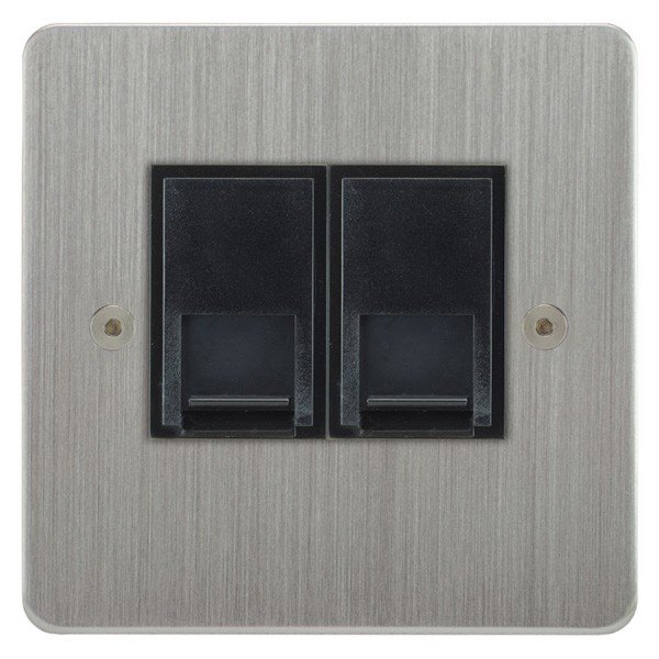 Focus SB Horizon HSC25.2B 2 gang secondary telephone extension socket ...