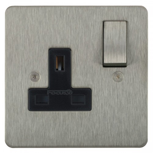 Focus SB Horizon HSS18.1B 1 gang 13 amp switched socket in Satin ...