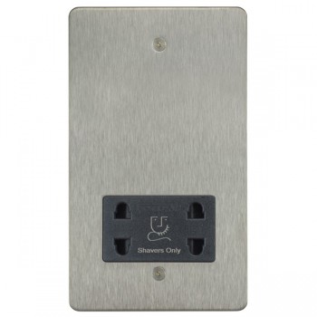 Focus SB Horizon HSS36.1B shaver socket (110/240V) in Satin Stainless ...