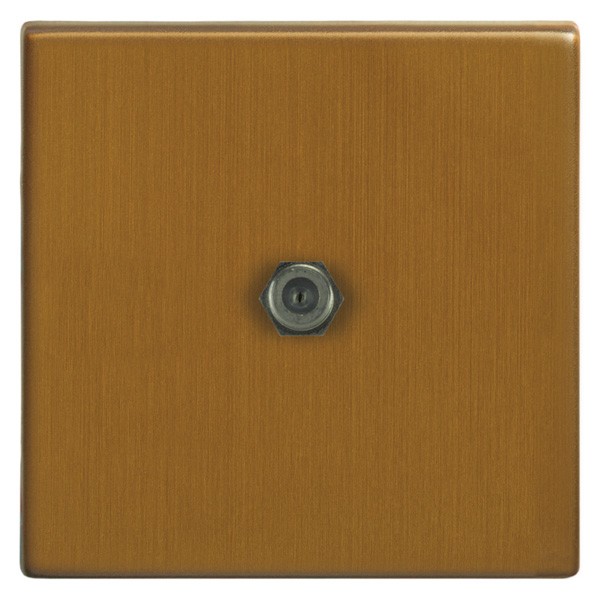 Focus SB Morpheus MBA54.1 1 gang satellite socket in Bronze Antique | UKES