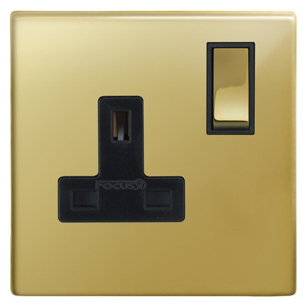 Focus SB Morpheus MPB18.1B 1 gang 13 amp switched socket in Polished ...