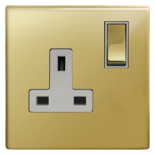 Focus SB Morpheus MPB18.1W 1 gang 13 amp switched socket in Polished ...