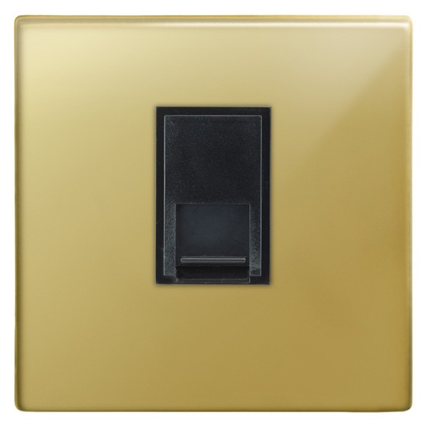 Focus SB Morpheus MPB24.1B 1 gang master telephone socket in Polished ...