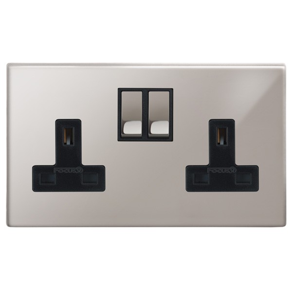 Focus SB Morpheus MPS18.2B 2 gang 13 amp switched socket in Polished ...