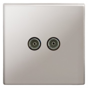 Focus SB Morpheus MPS23.2 2 gang isolated co-axial TV socket in ...