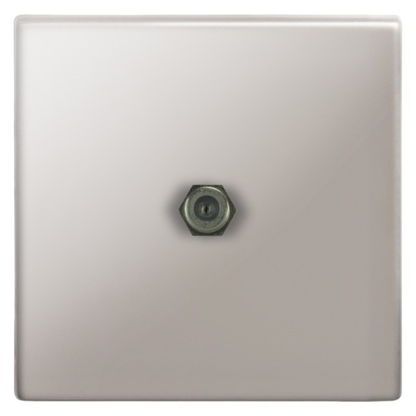 Focus SB Morpheus MPS54.1 1 gang satellite socket in Polished Stainless ...