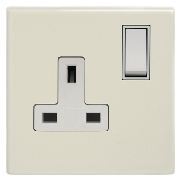 Focus SB Morpheus MPW17.1W 1 gang 13 amp switched socket in Primed ...