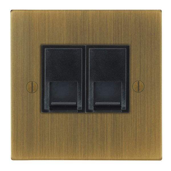 Focus SB Ambassador Square Corners NAAB24.2B 2 gang master telephone ...