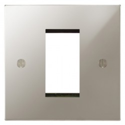 Focus SB Ambassador Square Corners Polished Nickel Modular Faceplates ...