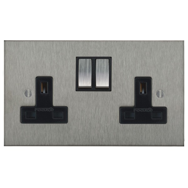 Focus SB Ambassador Square Corners NASS18.2B 2 gang 13 amp switched ...