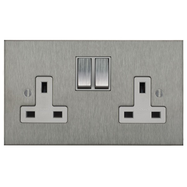 Focus SB Ambassador Square Corners NASS18.2W 2 gang 13 amp switched ...