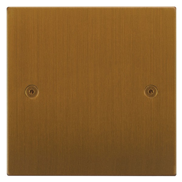 Focus SB Horizon Square Corners NHBA37.1 single blank plate in Bronze ...