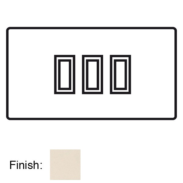 Focus SB Horizon Square Corners NHPW11.3 trimless 3 gang 20 amp 2 way ...