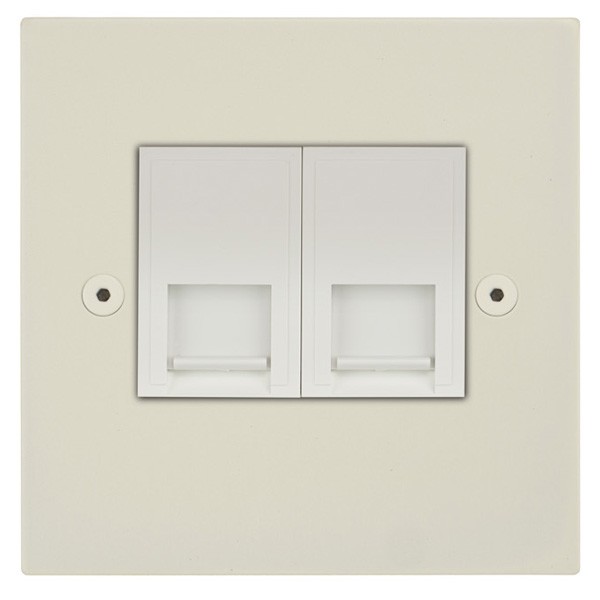 Focus SB Horizon Square Corners NHPW25.2W 2 gang secondary telephone ...